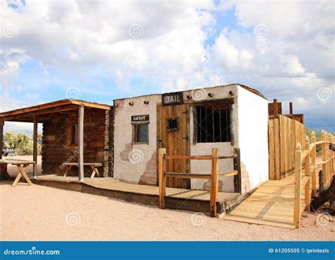 Old West Apacheland Jail Arizona Usa Editorial Image Image Of