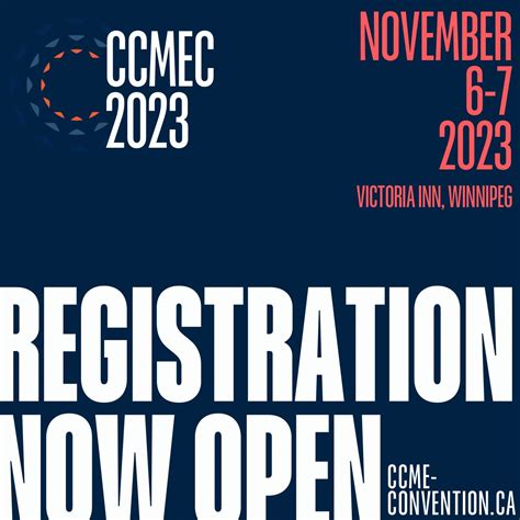 Conference Pass Registration For Ccmec 2023 Is Now Available