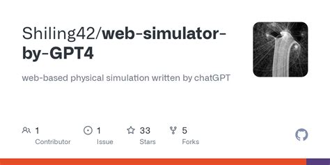 GitHub Shiling Web Simulator By GPT Web Based Physical Simulation Written By ChatGPT