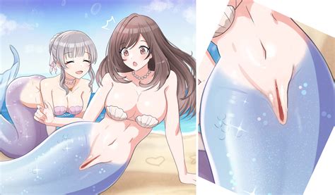 Rule 34 Body Breasts Brown Cute Eyes Fish Fish Girl Fish Tail Full