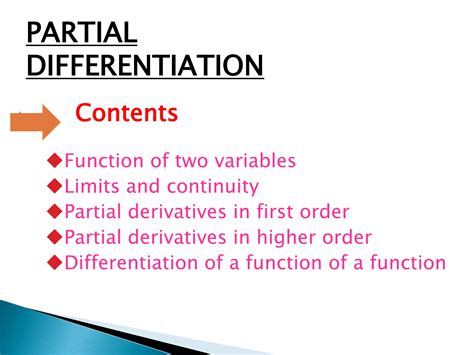 Calculus Ppt On Partial Differentiation Ppt