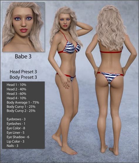 Dial A Babe For G8f Volume 1 With Textures 3d Models For Daz