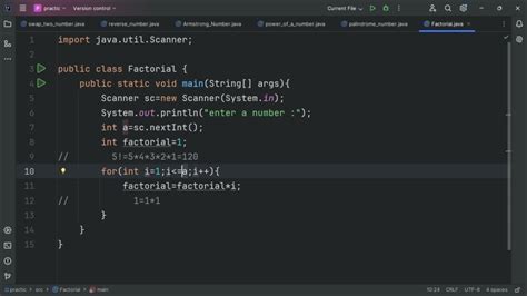 Find Factorial In Java Youtube