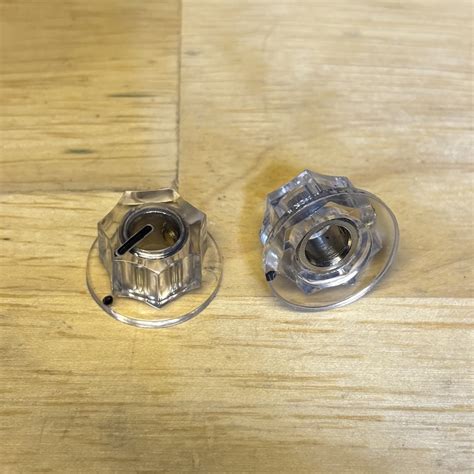 Clear Potentiometer Knobs Pair Panique Jazz