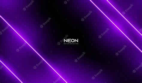 Premium Vector Abstract Purple Lines Neon Light With Smoke Background