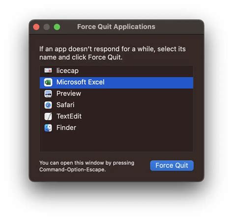 How To Force Quit Microsoft Excel Application On Mac Code2care