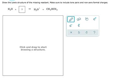 solved draw the lewis structure of the missing reactant