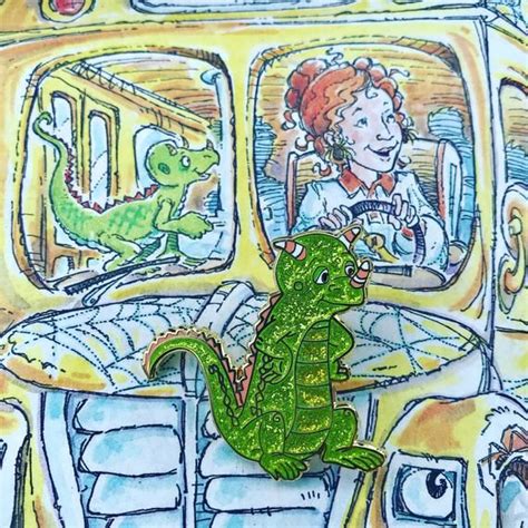 Liz The Lizard Enamel Pin Magic School Bus Enamel Pin Etsy School Bus