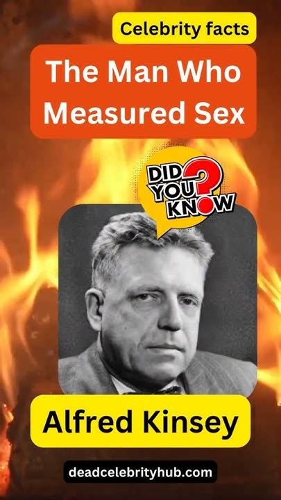 The Man Who Measured Sex Alfred Kinsey In 60 Seconds 🔥📊 Youtube