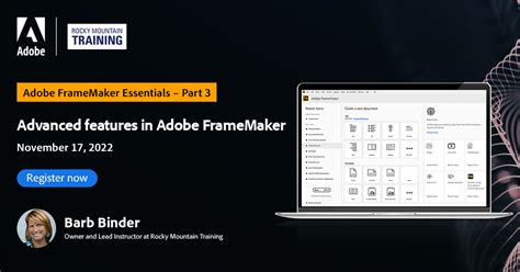 Webinar On Advanced Features In Adobe Framemaker Adobe Community