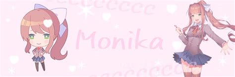 Monika Ddlc Twitter Banner In 2025 Silly Pictures Banner Header