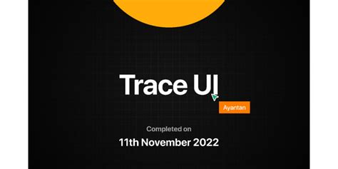 Trace Ui Personal File Figma