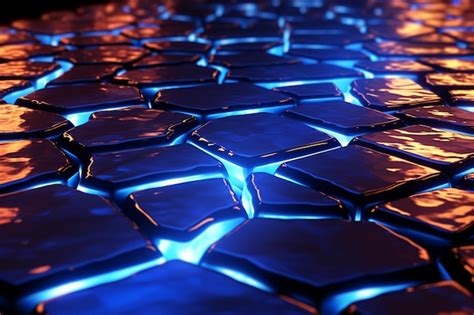 A Close Up Of A Computer Keyboard With A Glowing Keyboard Pad Generativ Ai Premium Ai