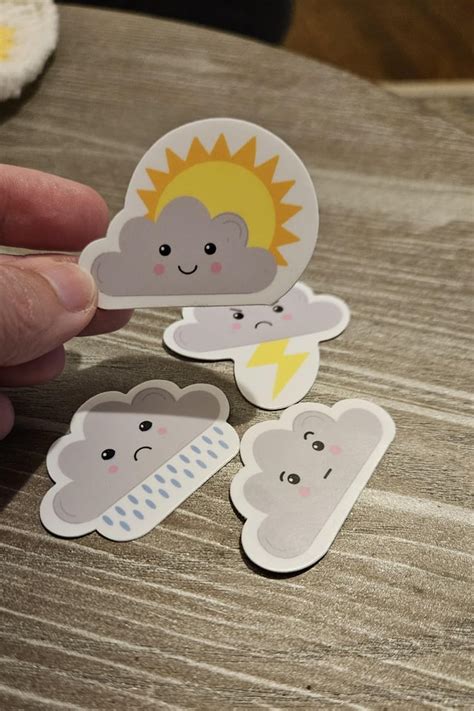 Cute Cloud Stickers R Sticker