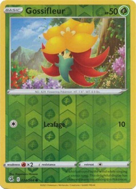 Gossifleur 024264 Swsh08 Fusion Strike Reverse Holo For Sale Online
