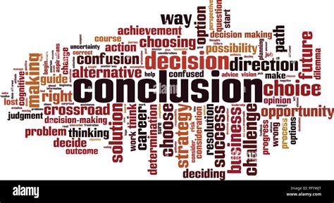 Conclusion Word Cloud Concept Vector Illustration Stock Vector Image