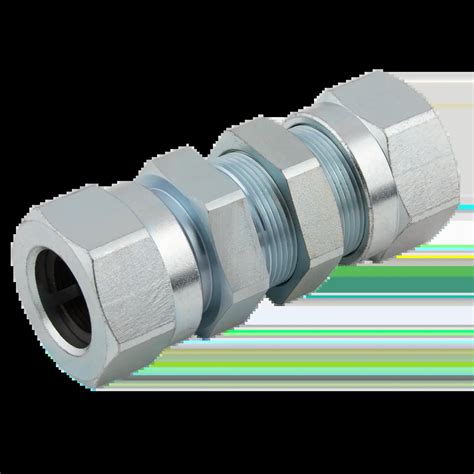 High Pressure Bulkhead Nitrile Seal Mild Steel Pneumatics