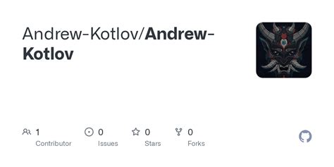Github Andrew Kotlovandrew Kotlov