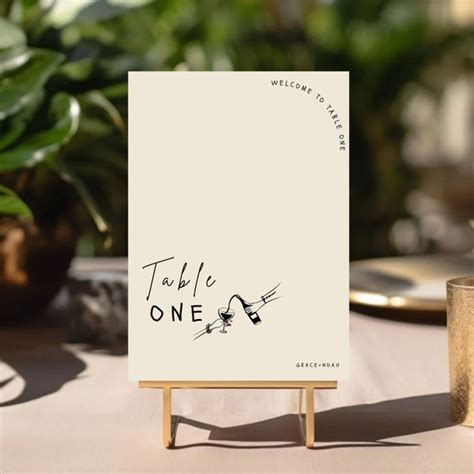 Cute Wedding Table Numbers Etsy