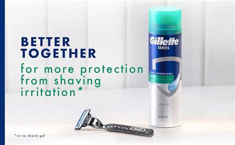 Gillette Shaving Cream Alternative Men Shaving Gel Series Soothing