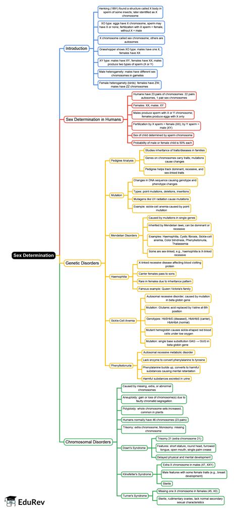 Mind Map Sex Determination Lucent For Gk Upsc Pdf Download
