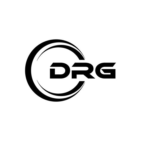 Drg Letter Logo Design In Illustration Vector Logo Calligraphy