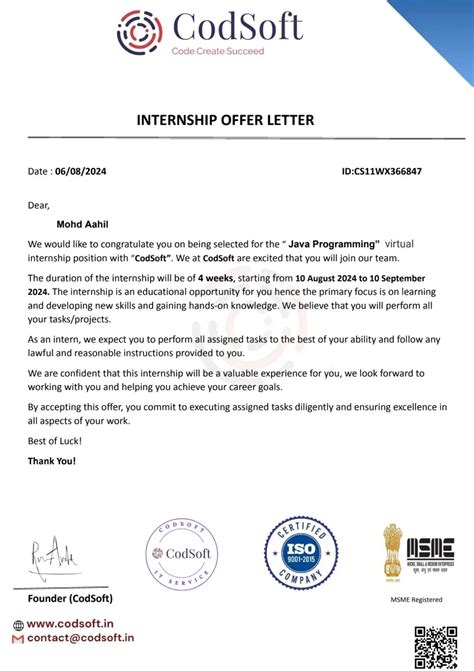 Mohd Aahil On Linkedin Java Internship Codsoft Programming Developerjourney Techopportunity