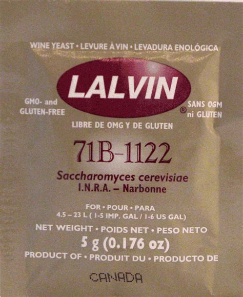 Дрожжи винные Lalvin 71B 25 г - купить
