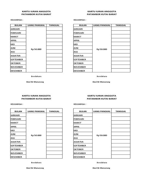 Kartu Iuran Pdf