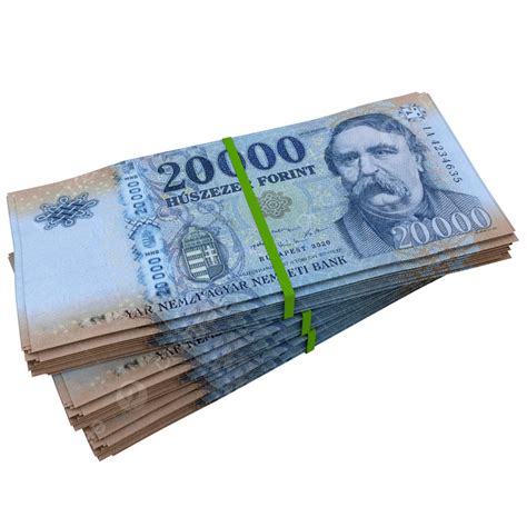 20k Hungarian Forint Stack Pile 20000 Hungarian Forint Stack Pile