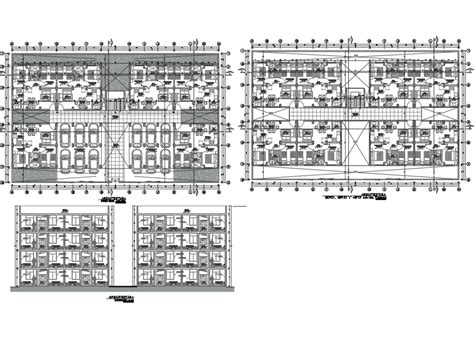 Edificio De 5 Pisos En Dwg 819 00 Kb Librería Cad