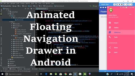 Animated Floating Navigation Drawer In Android YouTube