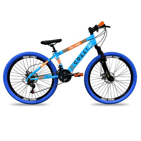 Bicicleta Colli Grau Aro 26 Fdisco 21v Azul Champanhe Adriano