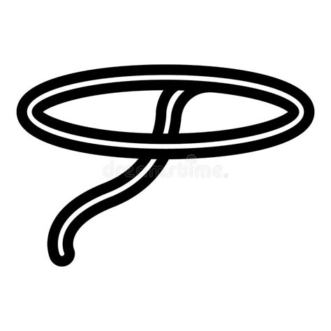 Wild West Lasso Rope Circle Frame Black Stock Illustrations 35 Wild