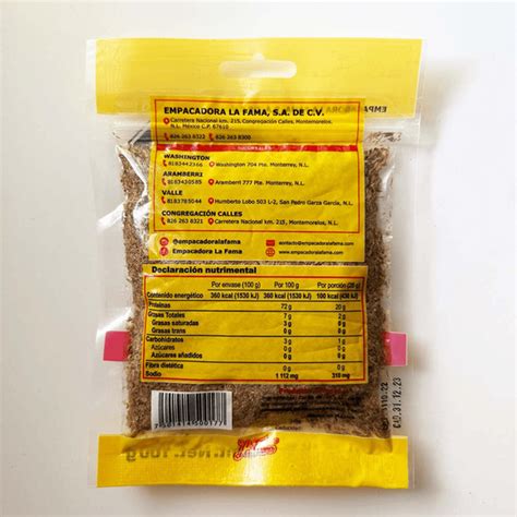 La Fama Carne Seca De Res Deshebrada 100 G H E B México