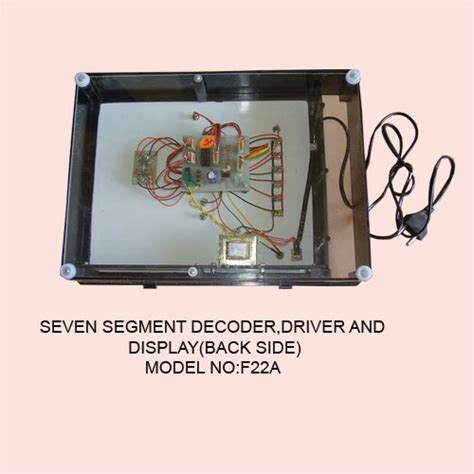 seven segment decoder driver and display for laboratory model name number f22a at best price