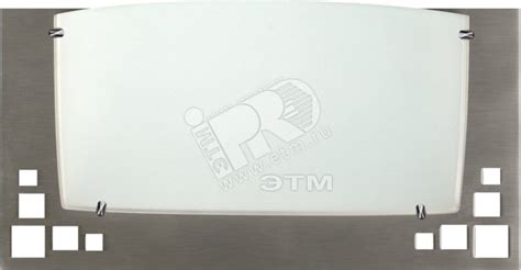 Светильник НПО-1х60w E27 IP20 прямоугольный никель артикул MODENA 04 ...
