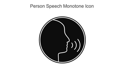Person Speech Monotone Icon In Powerpoint Pptx Png And Editable Eps Format Presentation