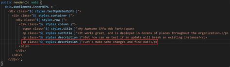 test updates to spfx against production instances