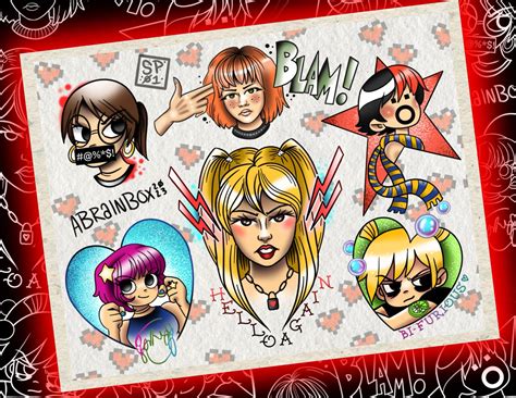 The Gals Of Scott Pilgrim Flash Sheet By Abrainbox Rscottpilgrim