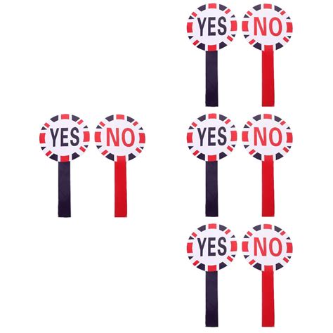 8 Pcs Teacher Yes Paddle Portable No Paddle Reusable Judging Board