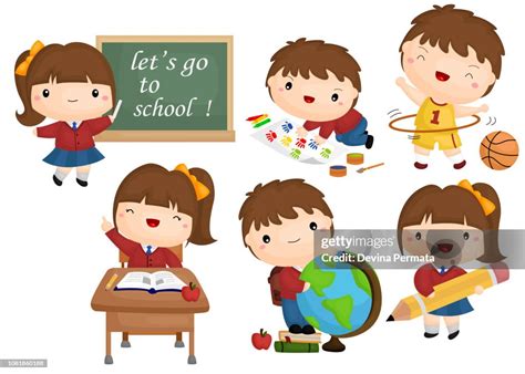 School Activity Vector Set High Res Vector Graphic Getty Images