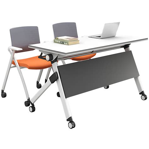Multifunctional Rectangular Training Table Classroom Desk Anzhap