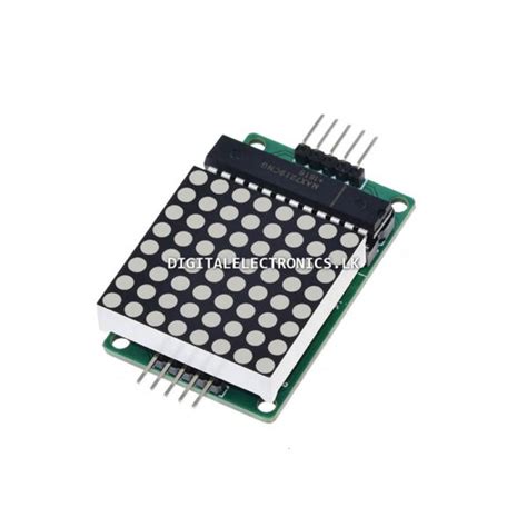 max7219 red led dot matrix display module digitalelectronics lk