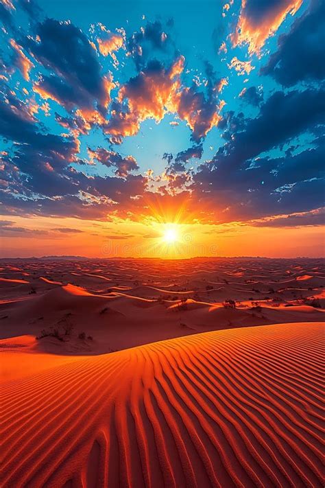 A Timelapse Captures Shifting Golden Dune Ripples Stock Illustration
