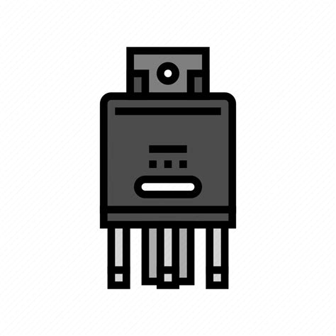 Relay Electronic Component Circuit Chip Technology Icon Download