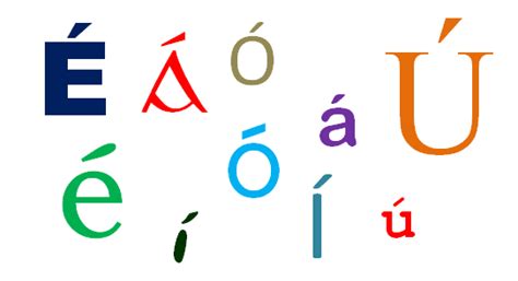 Fada Signs Or Accents á Á ó Ó ú Ú í Í é É 2d Graphic Design