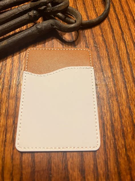 Sublimation Blank Sublimation Ready Pu Leather Phone Credit Card Holder