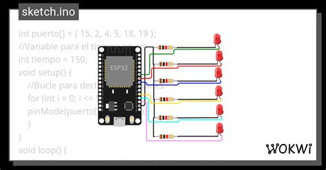 Ciclo For Wokwi Esp32 Stm32 Arduino Simulator