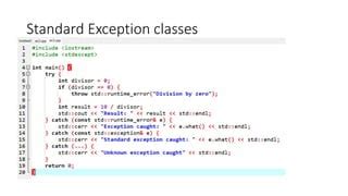 Lecture Exception Handling In C Pptx
